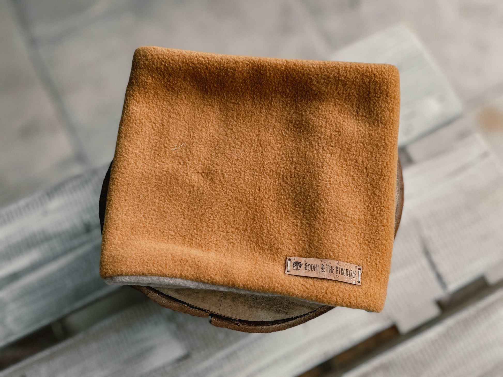 Bodhi & The Birchtree Mustard Fleece Human Snood | Bodhi & The Birchtree